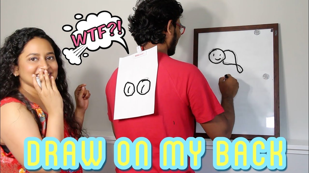 Thankyou Subscribers|Draw On My Back Challenge Funny Couple|Fun Friday ...