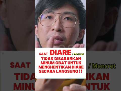 AWAS ! Jangan Sampai Salah Obat Saat Sakit DIARE ! #drtirta #edukasi #kesahatan