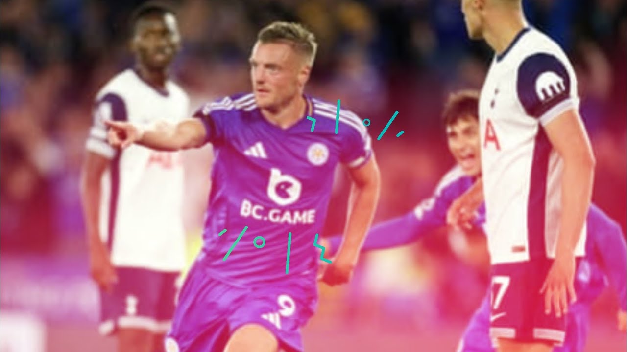 Vardy Savagely Taunts Spurs Fans After Scoring In Draw - YouTube