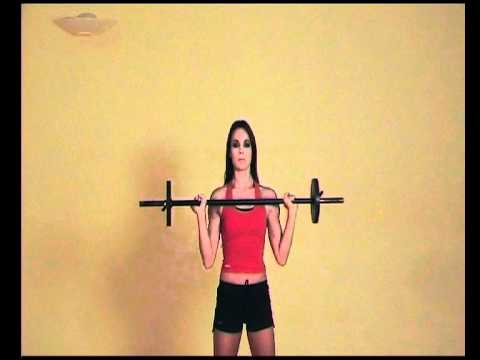 Military press exercise with dumbbell - YouTube