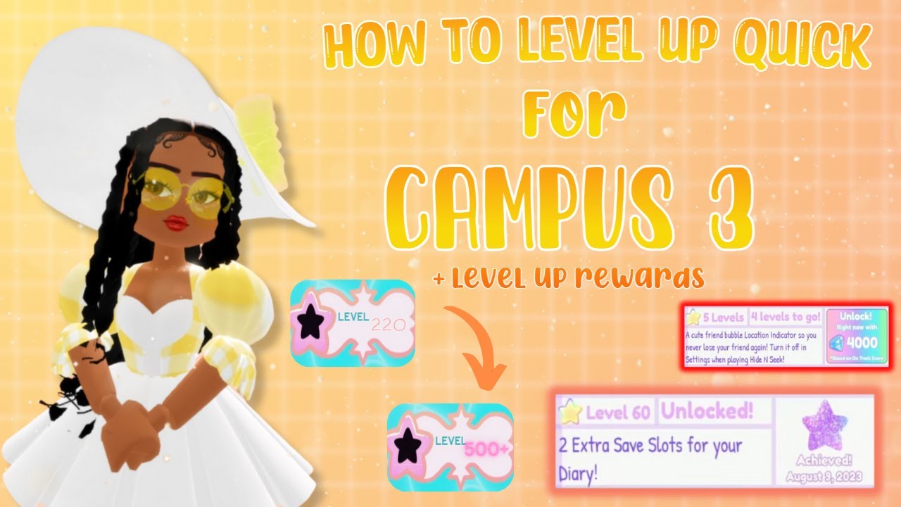 LEVELING UP FOR CAMPUS 3 + TIPS | Royale High🏰 - YouTube