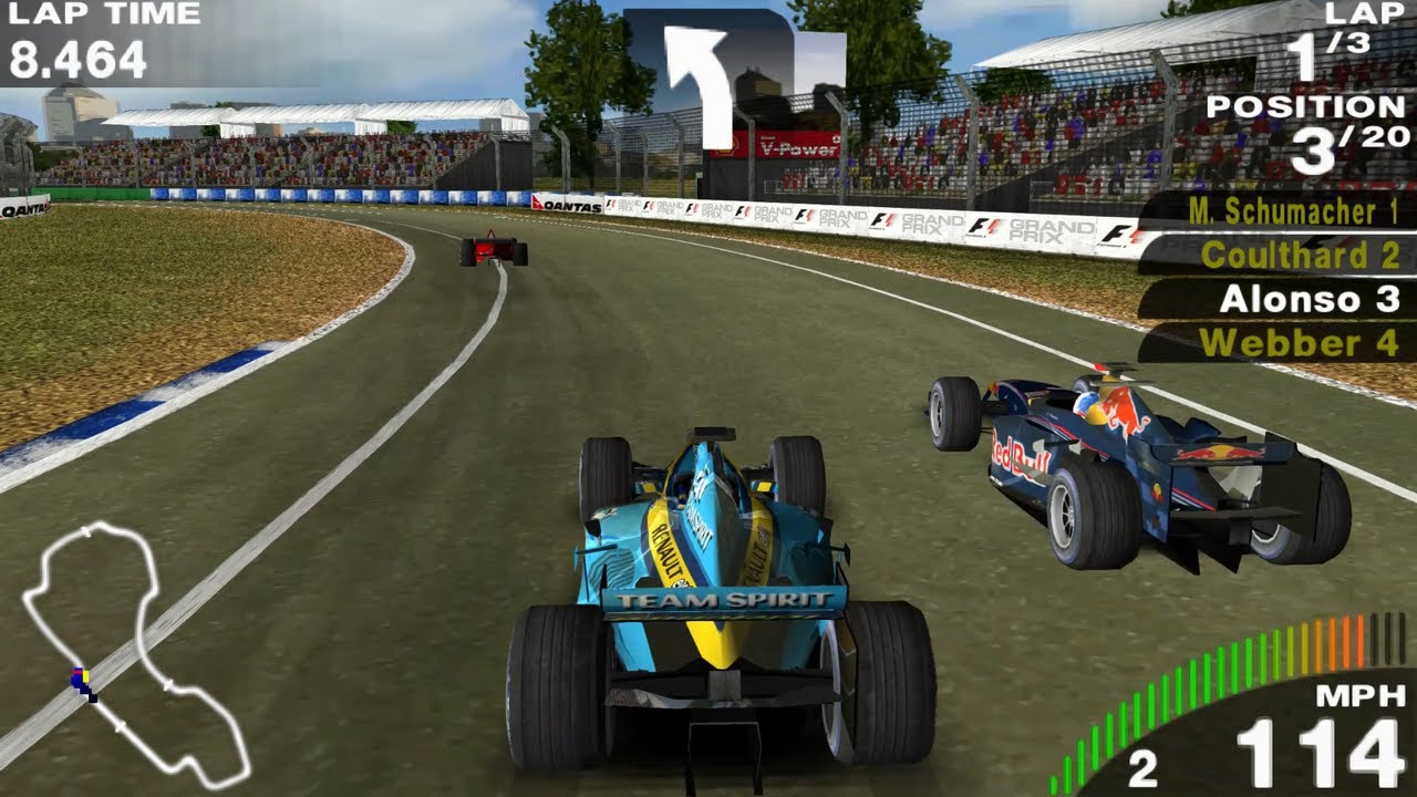 F1 Australian Grand Prix Albert Park - PSP Game - YouTube