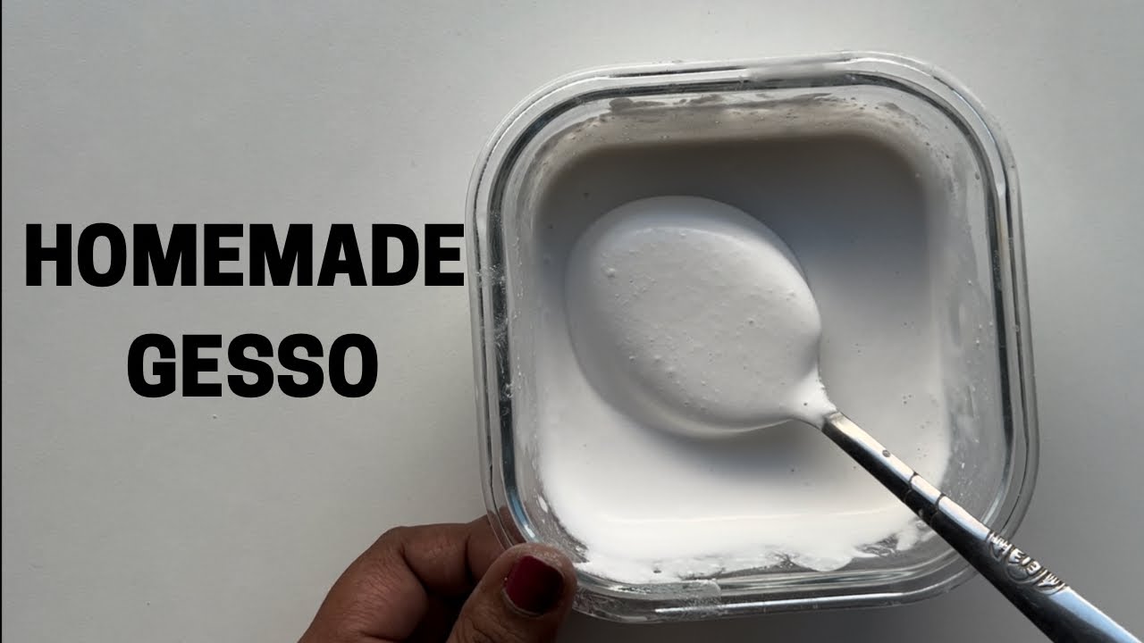 HOMEMADE GESSO | @AnbuArtCreations - YouTube