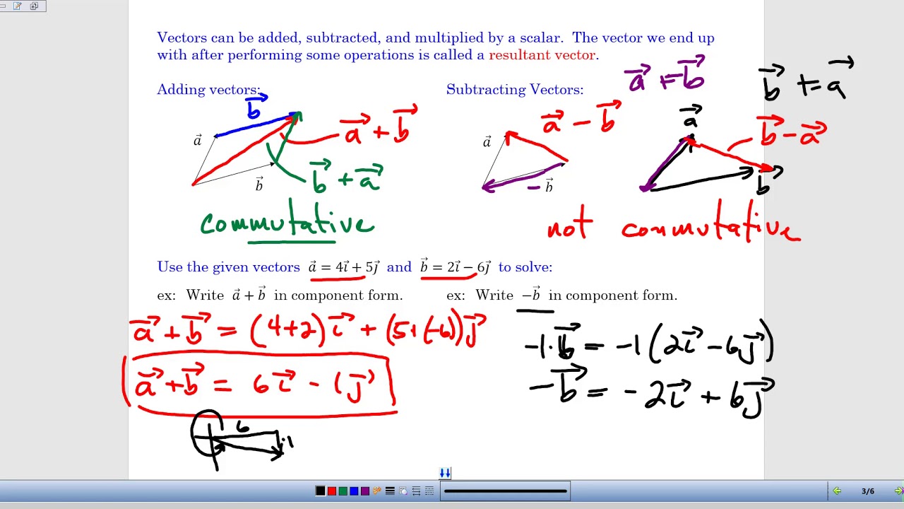 A2PCH Chapter 8-3 Vectors - Lesson Video 3 - YouTube