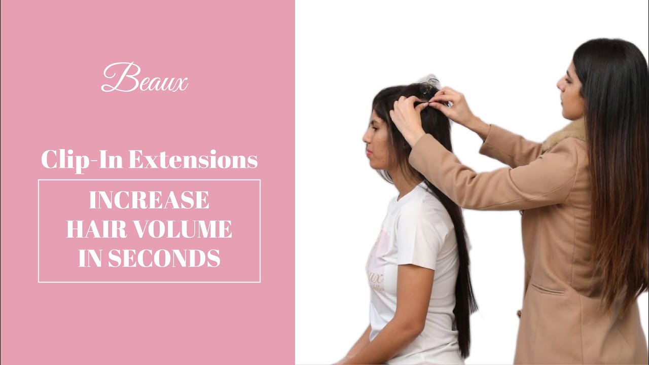 7-Set Clip-In Extensions | Human Hair | Beaux Hair Extensions - YouTube