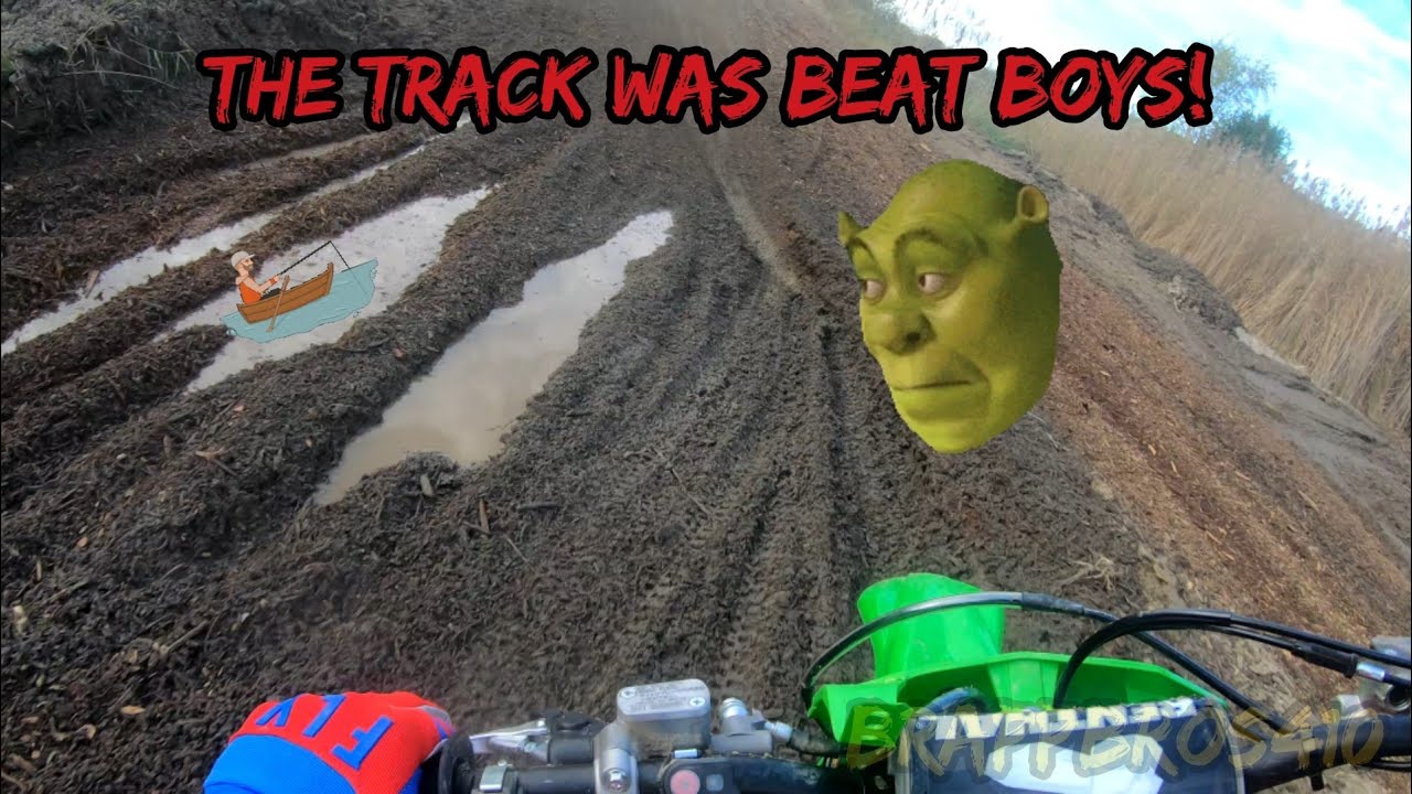 What a Motocross track looks like at the end of the day! Cross ruts ...