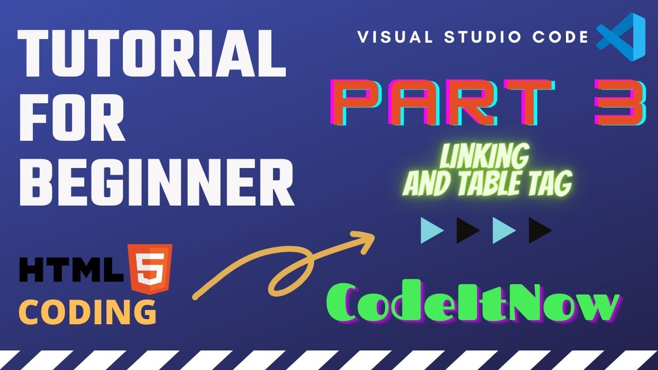 Linking, table, table row, table data and other html tags(Part-3 ...