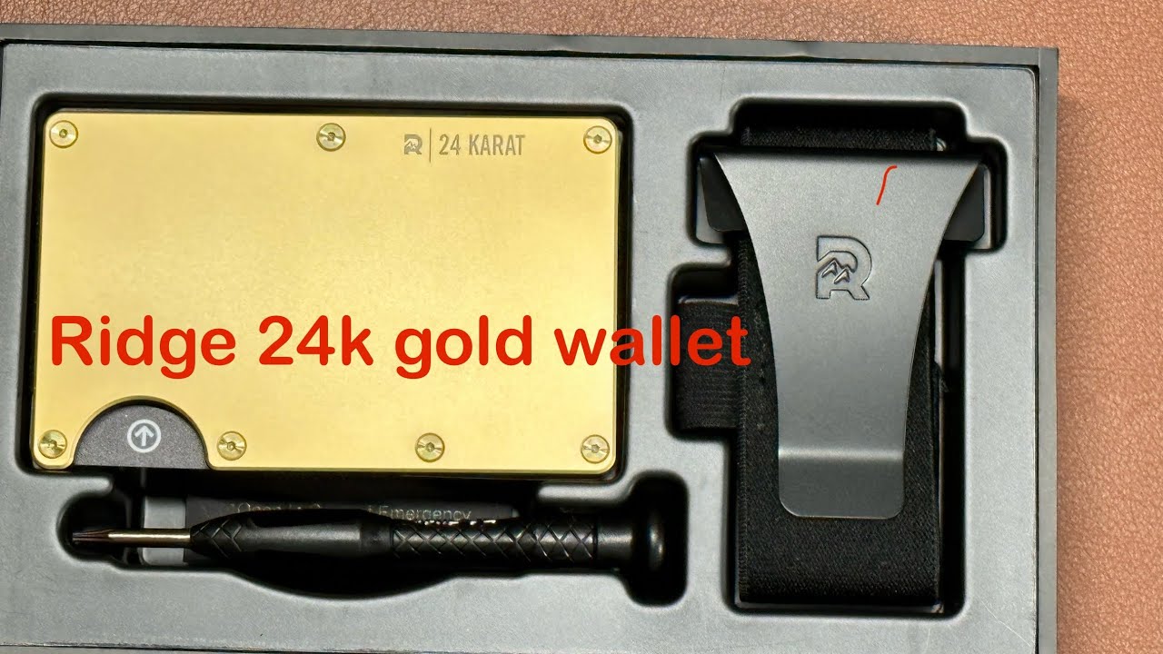 The Ridge gold wallet and key holder/coins case. link to buy below ...