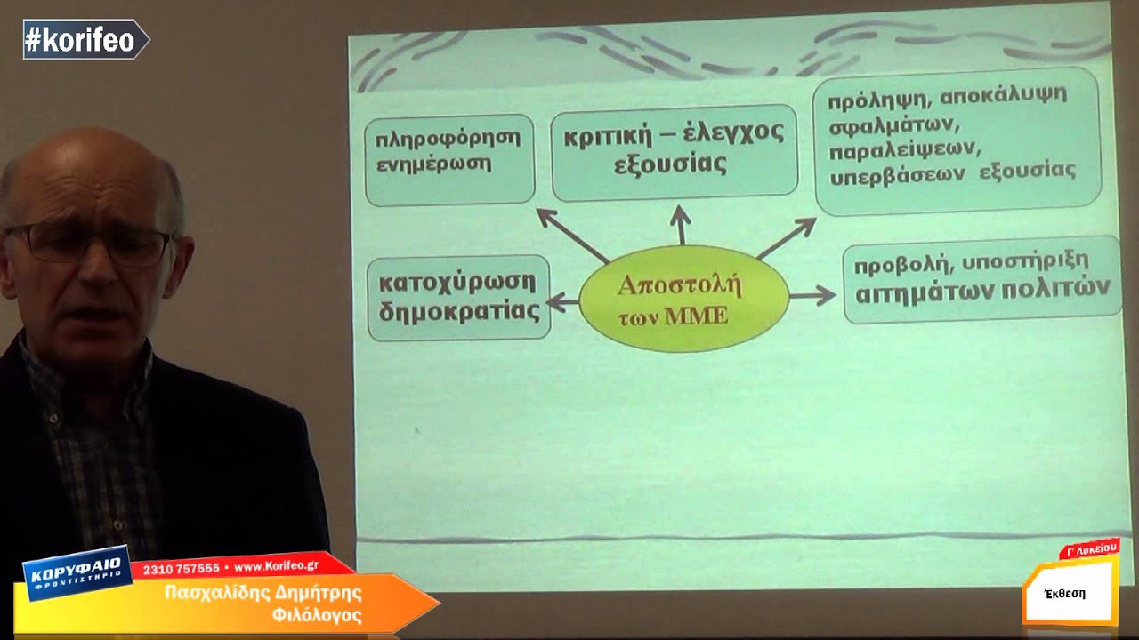 ΕΚΘΕΣΗ 2ο μερος ΜΜΕ-Πασχαλιδης-ΚΟΡΥΦΑΙΟ ΦΡΟΝΤΙΣΤΗΡΙΟ - YouTube