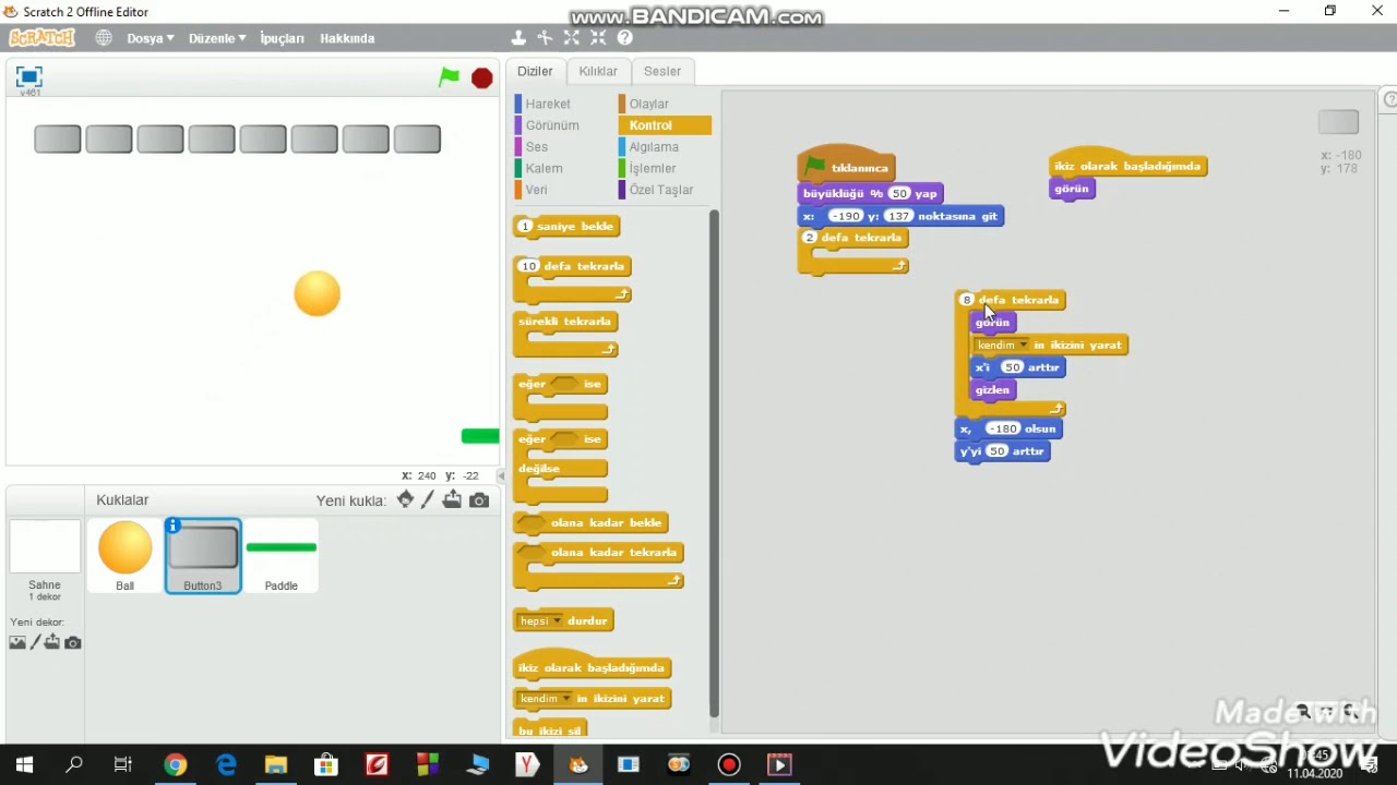 SCRATCH 2.0 İLE ATARİ BREAKOUT OYUNU YAPIMI - YouTube