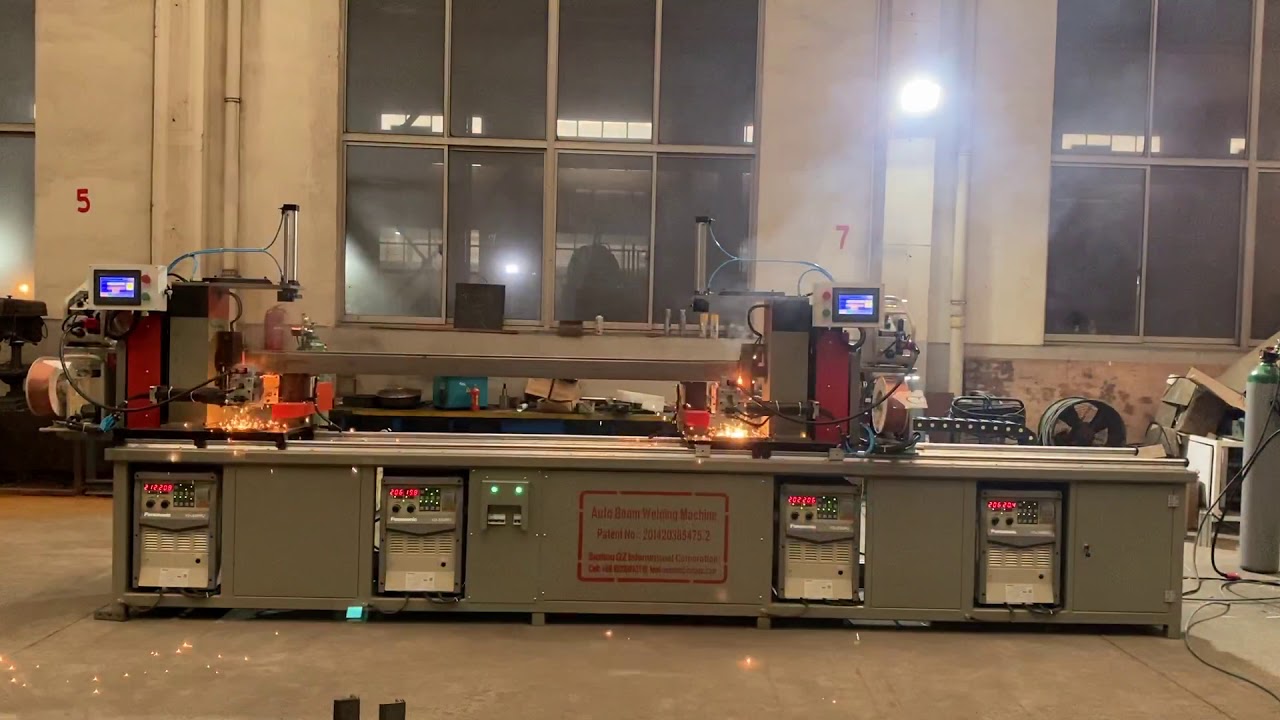 4 Edges Beam Welding Machine, for Australia client - YouTube