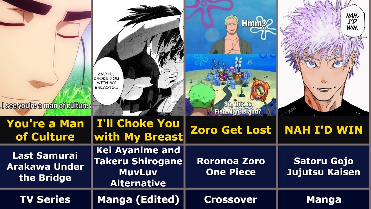 100 Popular Anime Memes of All Time (Part 1) - YouTube