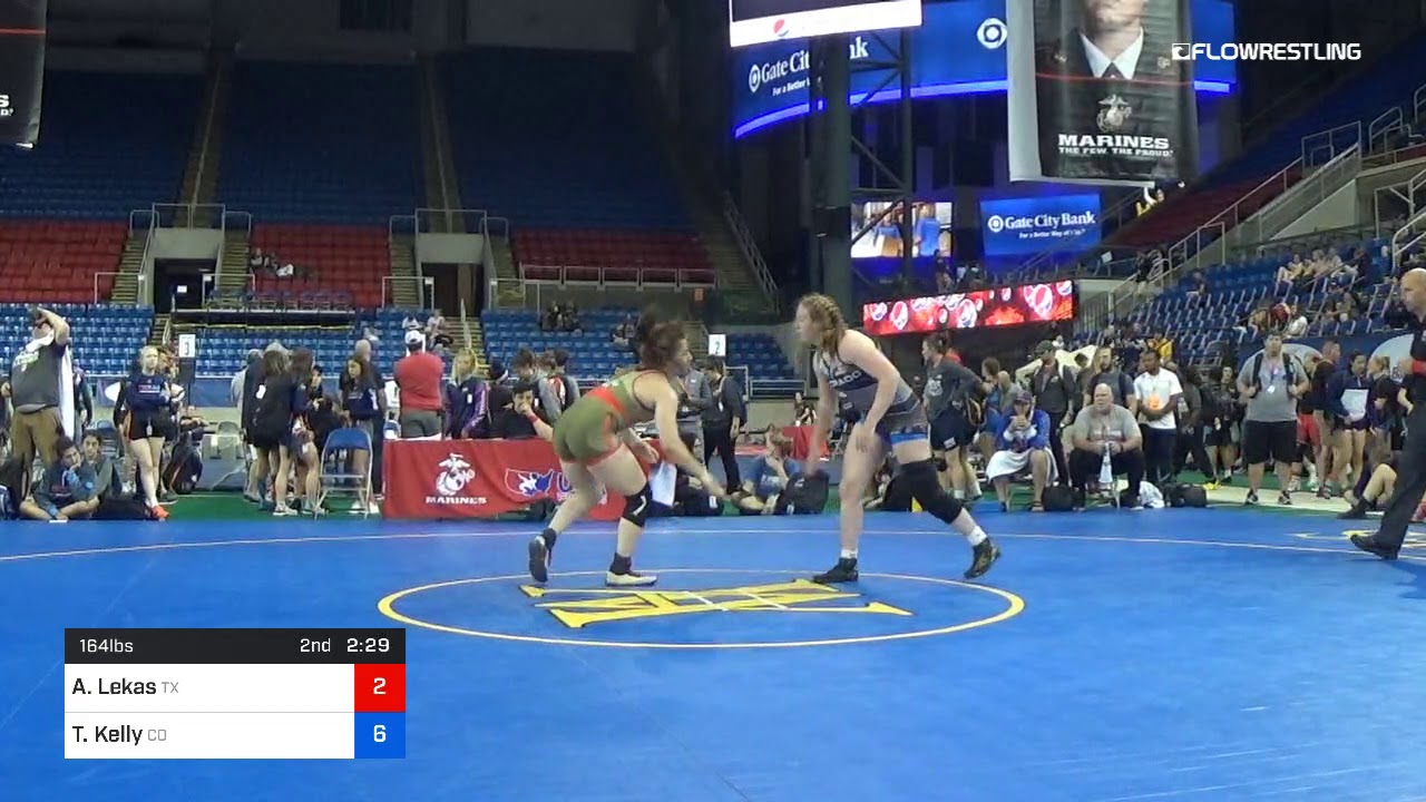 164 Lbs Quarters Ashley Lekas Texas Vs Tristan Kelly Colorado - YouTube