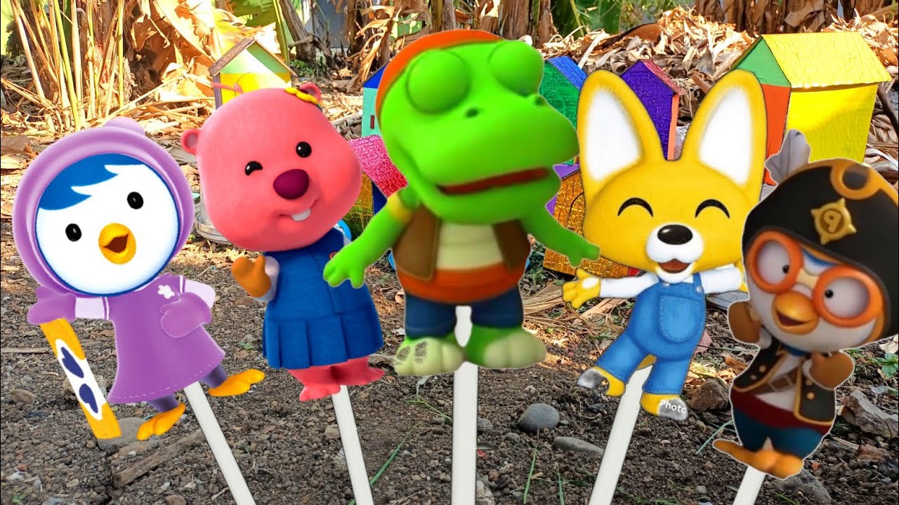pororo || bermain bersama teman teman pororo krong,petty,rody,edy,pobby ...