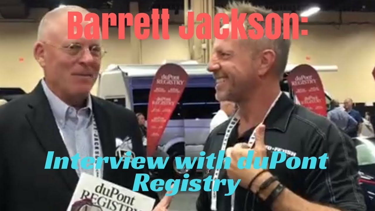 Barrett Jackson Highlights: Interview with Thomas duPont - YouTube