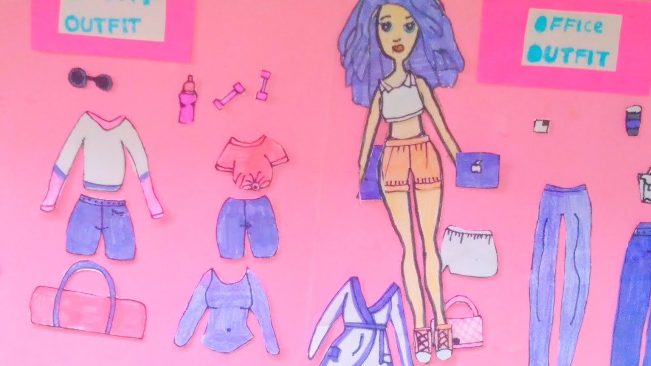 recreating katemade paper doll make over outfits dresses 👗 ...
