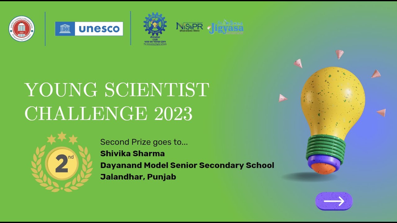 Second Prize Winner of the Young Scientist Challenge 2023: Unveiling ...