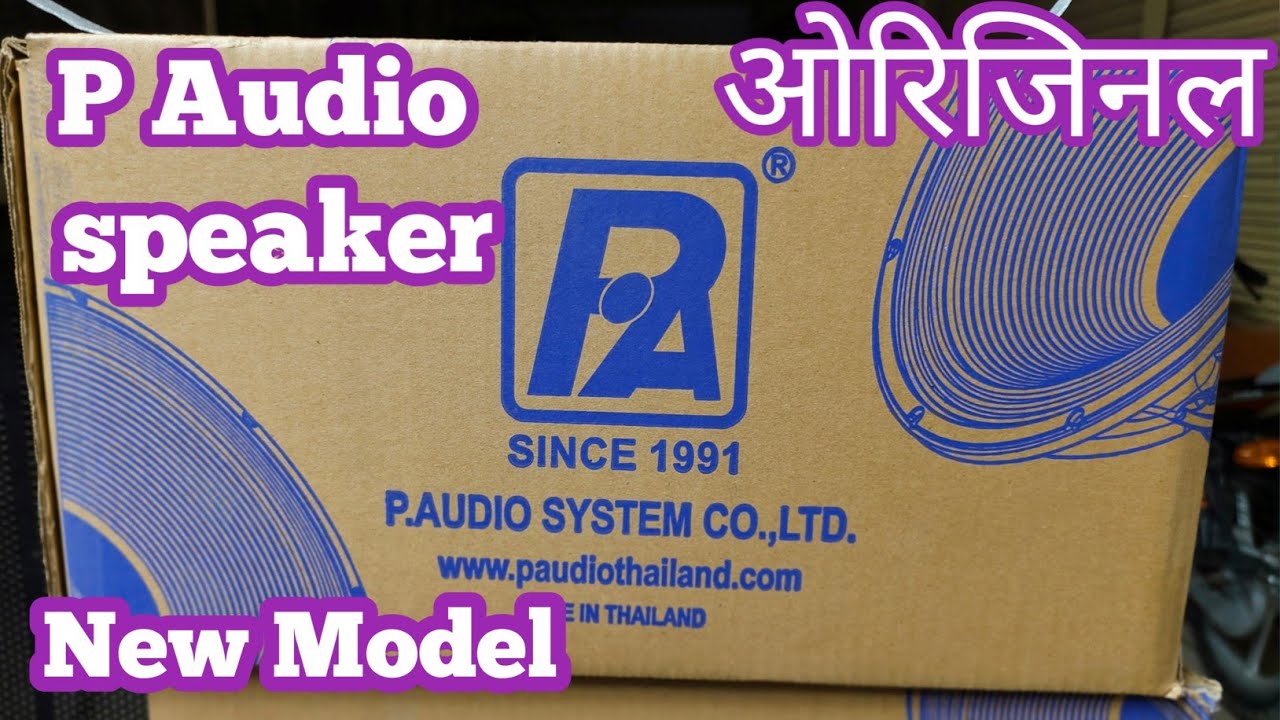 P Audio Original speaker || unboxing 400watt P Audio speaker 2024 model ...