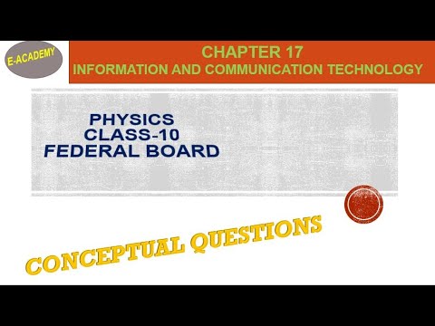 Federal Board-Physics-Class-10-Chapter-17-ICT-Conceptual Questions ...