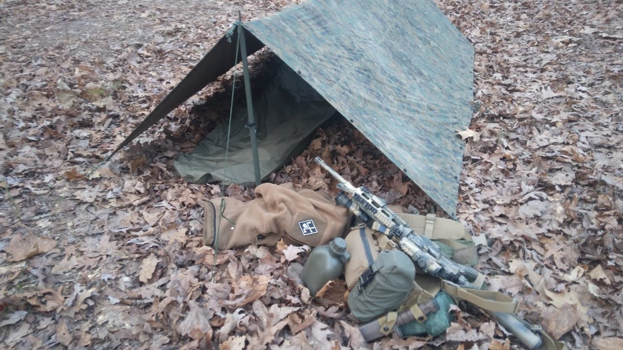 Basha Pole Tarp Setup -- Scout Tips with Paxton Creek Supply - YouTube