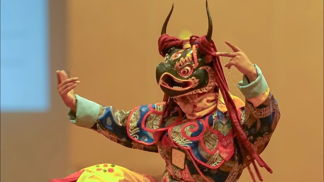 Mask Dance || The Dance of Celestial beings || Buddhist mask dance ...