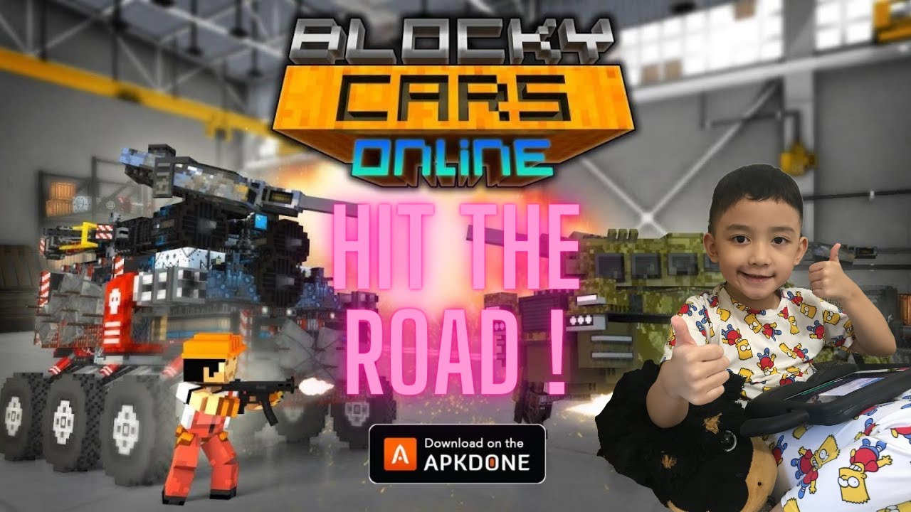 Blocky Car Racer ! | Funny Crash ! - YouTube