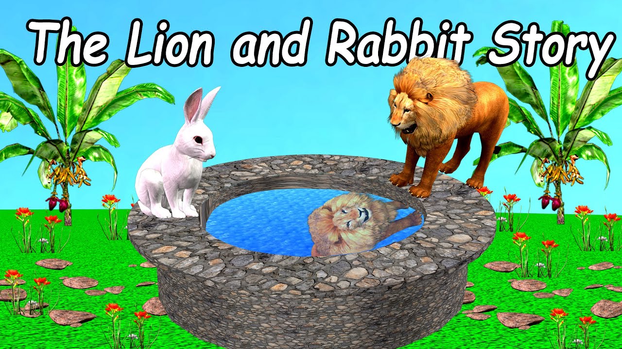 The Rabbit And The Lion Story | Moral Stories For Kids. - YouTube