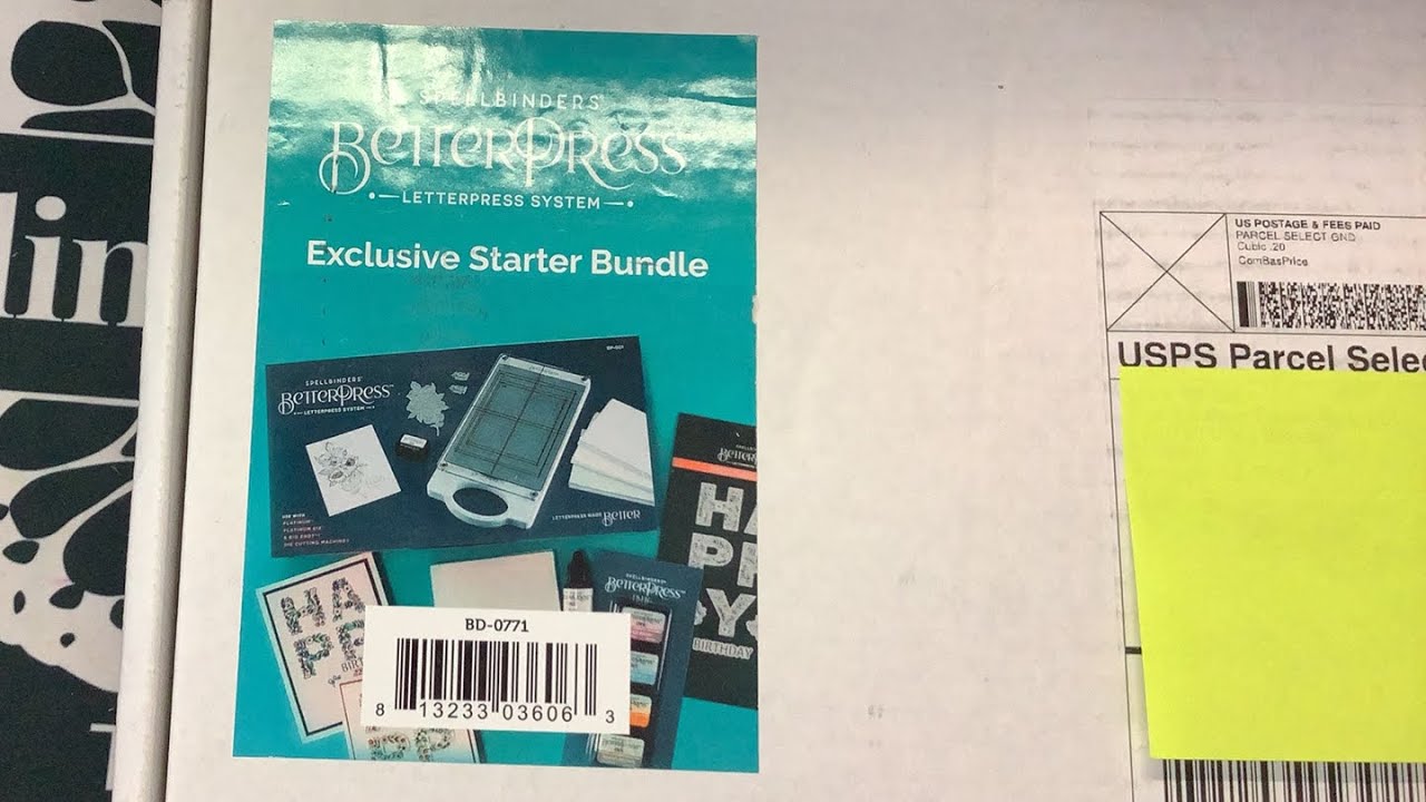 Nancy Stamps is unboxing the Betterpress from Spellbinders - YouTube