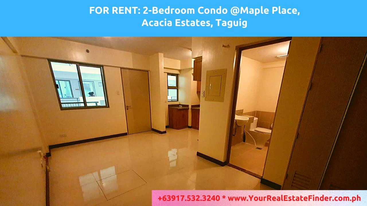 [Sold]: 2BR Condo (S318) At Maple Place, Acacia Estates, Taguig - YouTube