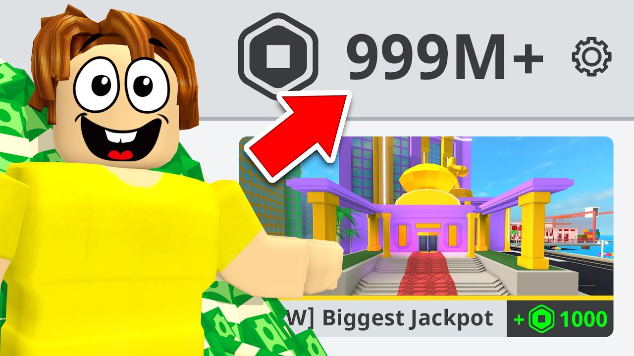 ROBUX JACKPOT Tycoon! (Roblox) - YouTube