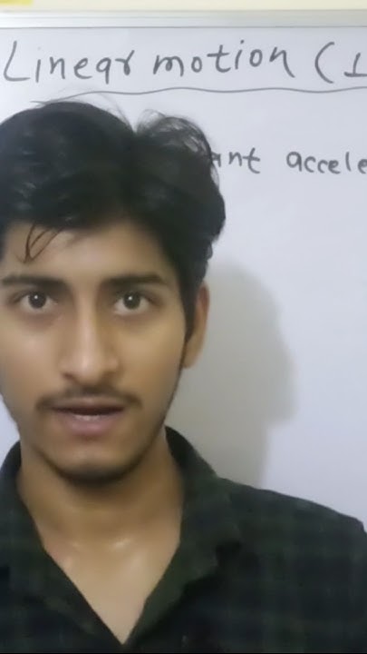 Linear Motion, class 11th physics by Kundan kumar. - YouTube