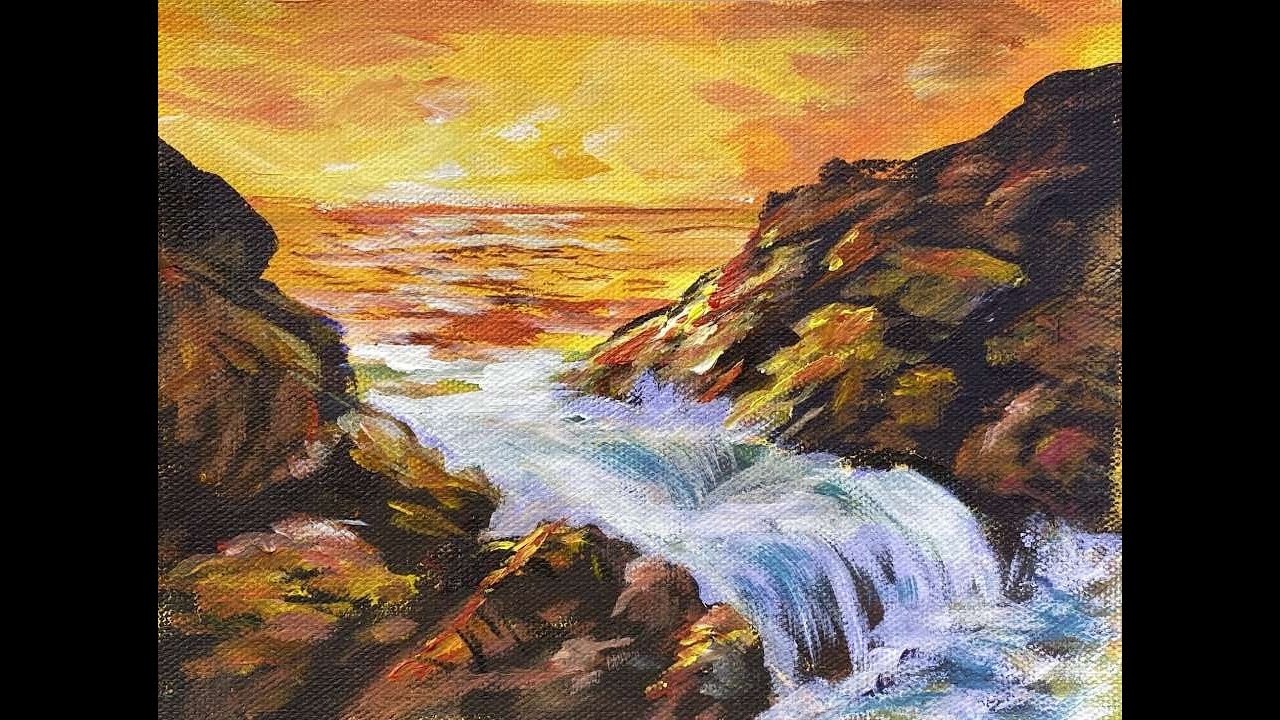 Live 13 acrylic tutorials in 8 hours Marathon & February Art Auction ...
