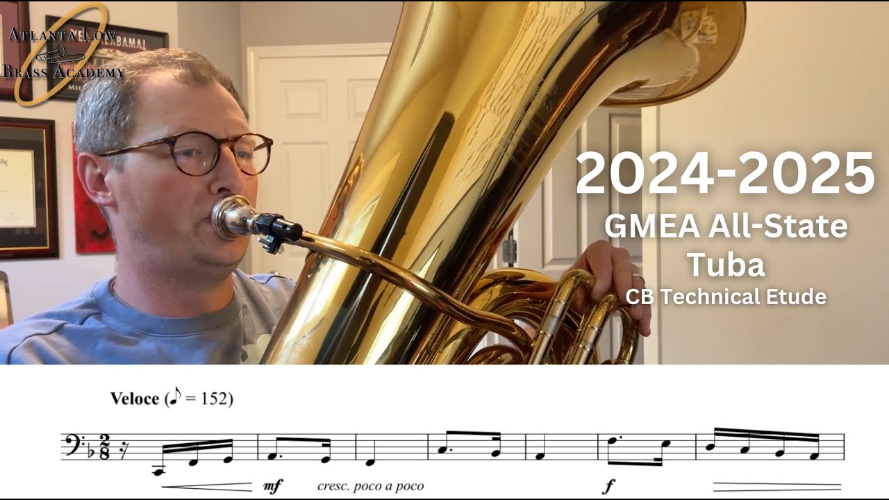 2024-2025 GMEA All-State CB Technical Etude: Tuba - YouTube