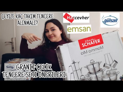 ÇEYİZ ALIŞVERİŞİ 8💖 | Tencere Setlerim♡ Granit-Çelik Tencere Takımı Önerileri🤍