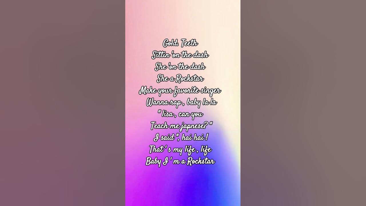 Rockstar song lyrics in English trending song lyrics - YouTube