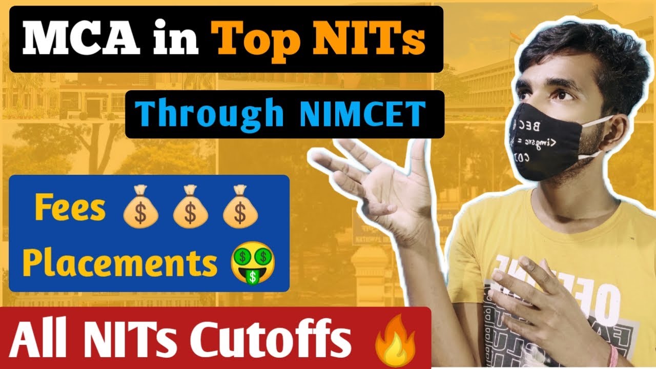 MCA in Top NITs Fees vs Placements | Through NIMCET | Rankers Vision ...