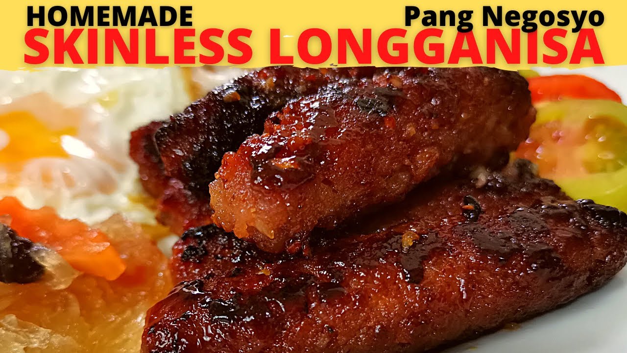 How to Make SKINLESS SWEET LONGGANISA | Homemade Pork Longganisa ...