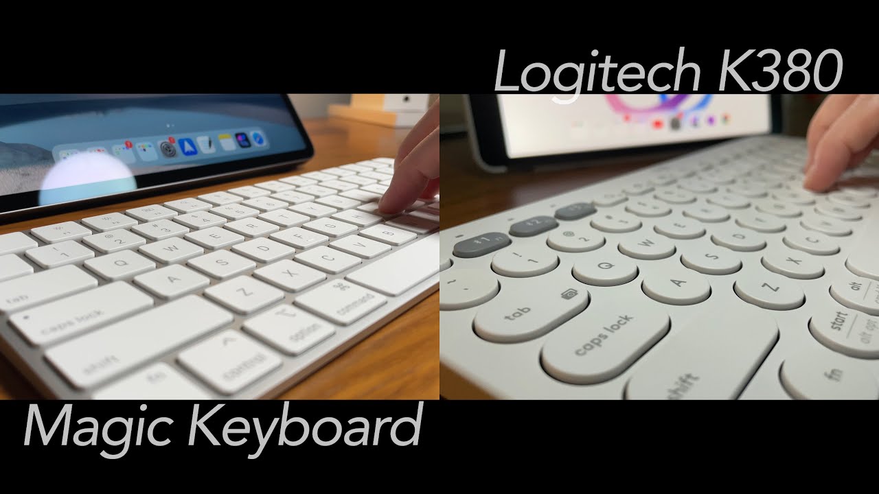 Typing tests & ASMR typing sounds on Logitech K380 or Magic keyboard ...