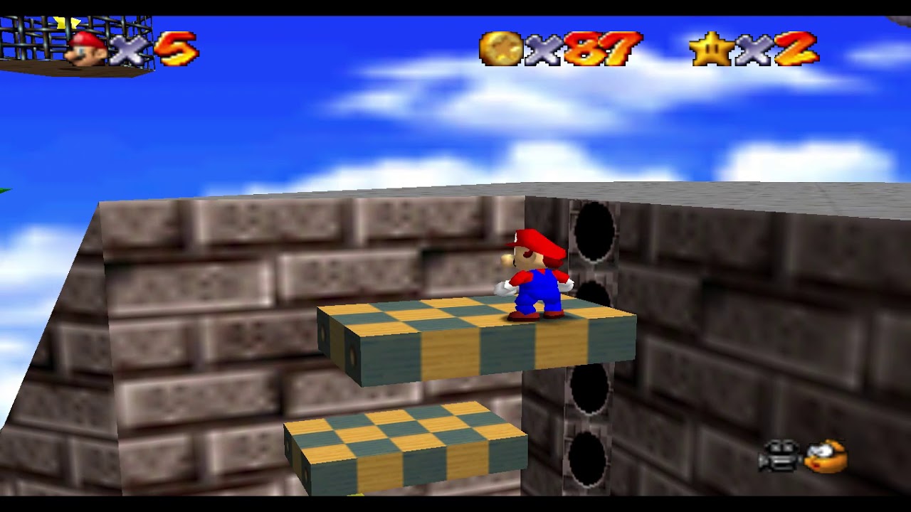 Super Mario 64 Lets Play pt 2: Ethen Gets Squashed Whomps Fortress *I ...