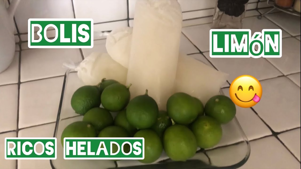 Como preparar helados, bolis, congeladas, hielitos de limón, para este ...