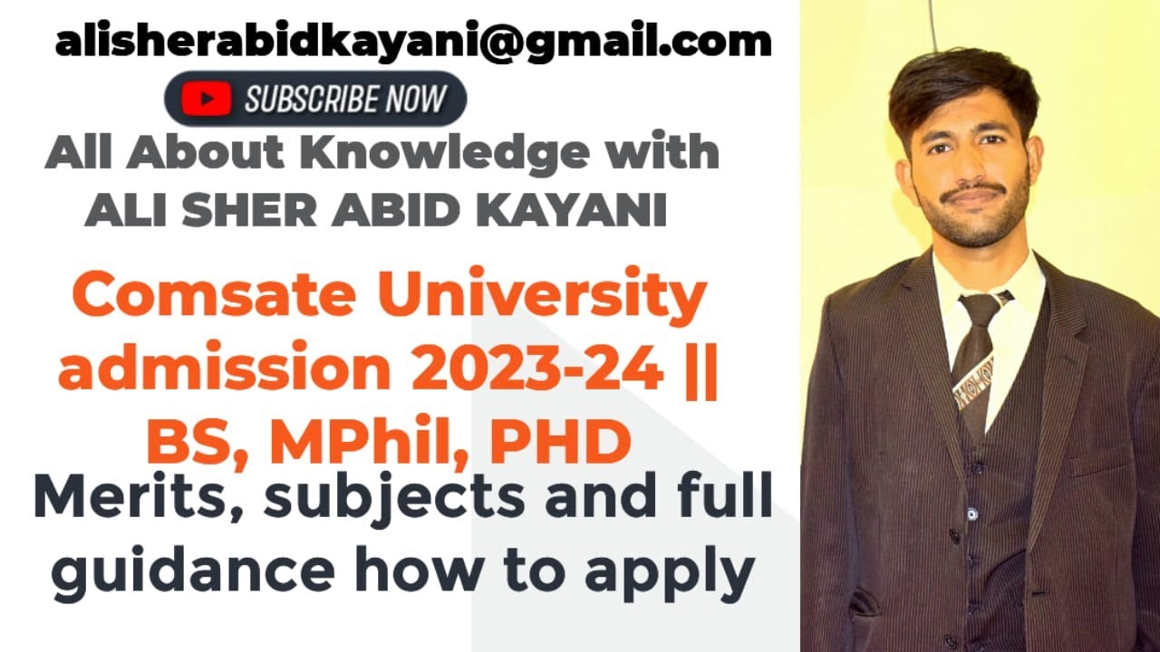 Comsats University addmision BS,MS,PHD 2023-24 Full guide merit, how to ...