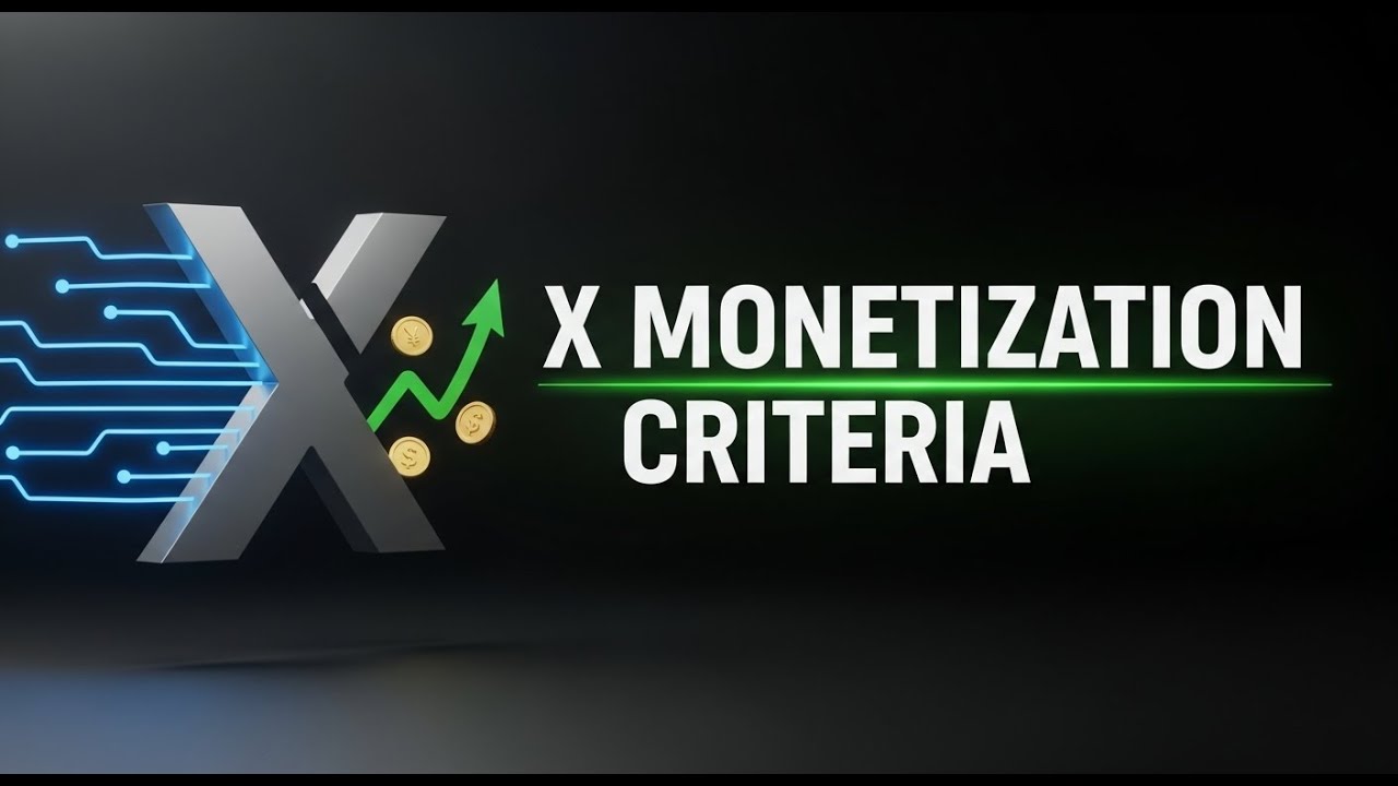 X Monetization: The SECRET Criteria to Get PAID (Full Guide) - YouTube