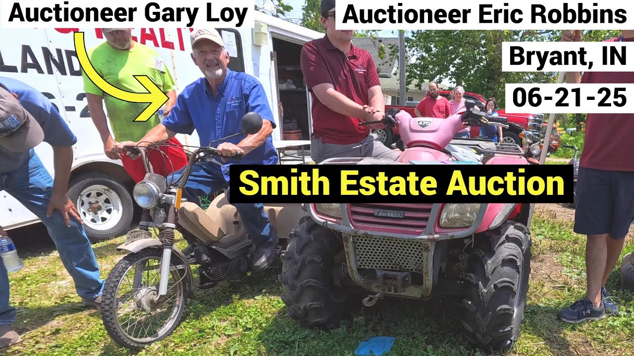 Auctioneer Eric Robbins Selling - Chainsaws - Kawasaki 4-Wheeler ...