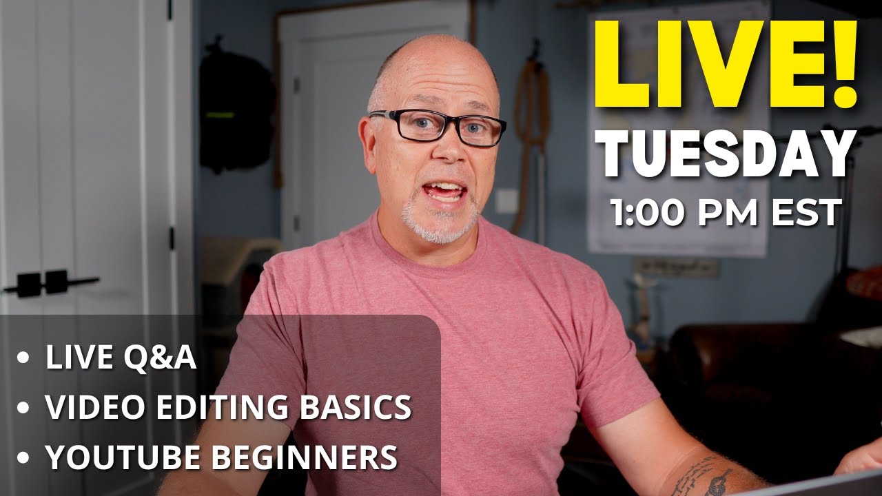 Live Stream #41 - Live Q&A, Video Editing Basics & more! - YouTube