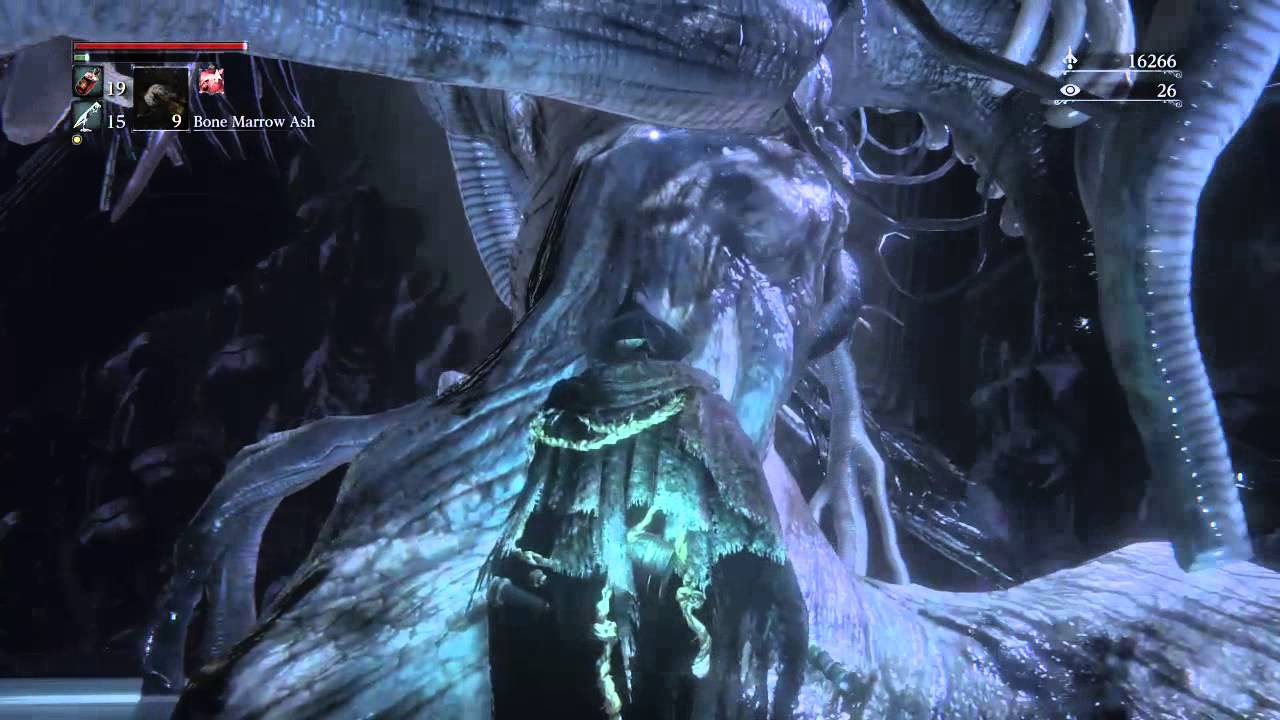 Fog door glitch on Ebrietas boss Bloodborne - YouTube