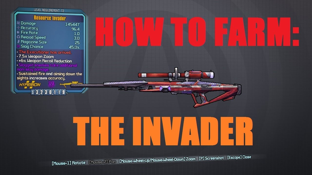 [BL2] Legendary Weapon Guide: THE INVADER - YouTube