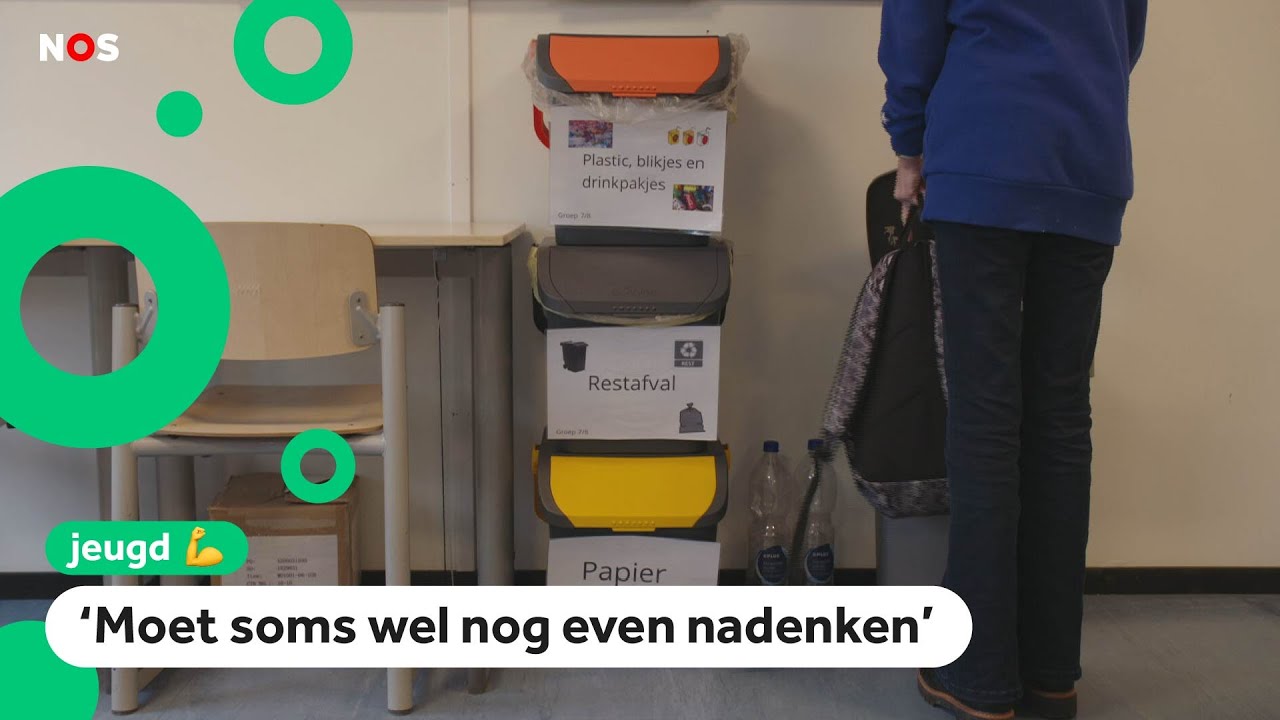 Duizend scholen begonnen met afval scheiden - YouTube