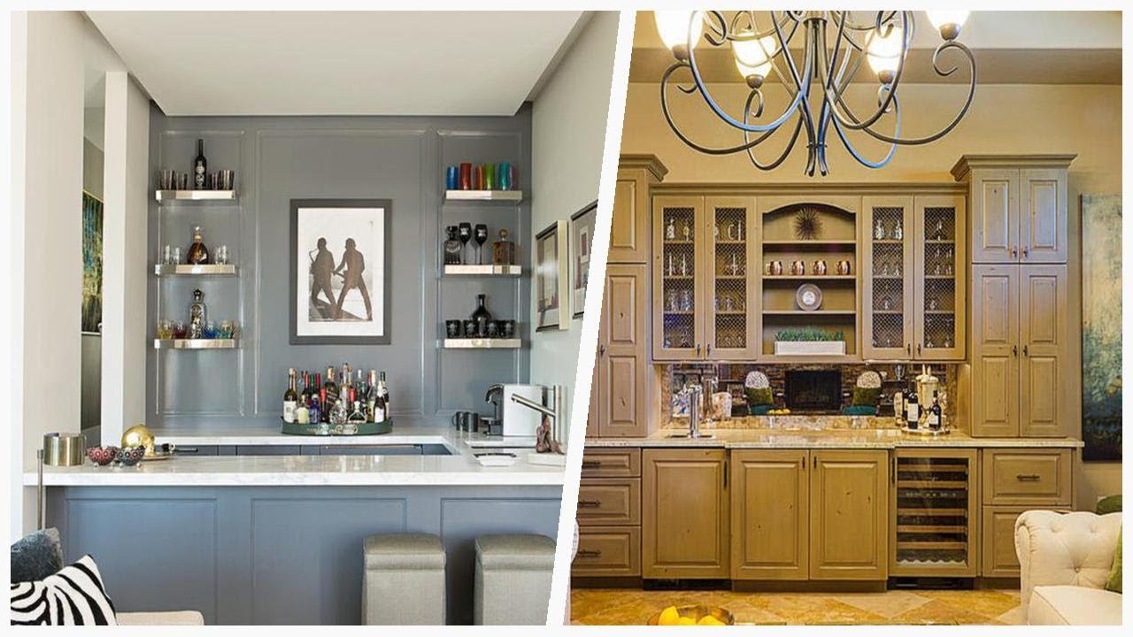 75 Beige Floor Home Bar With Gray Cabinets Design Ideas You'll Love 🌈 ...