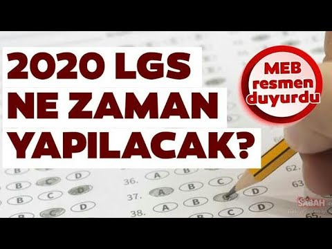 2020 LGS NE ZAMAN? MEB AÇIKLADI