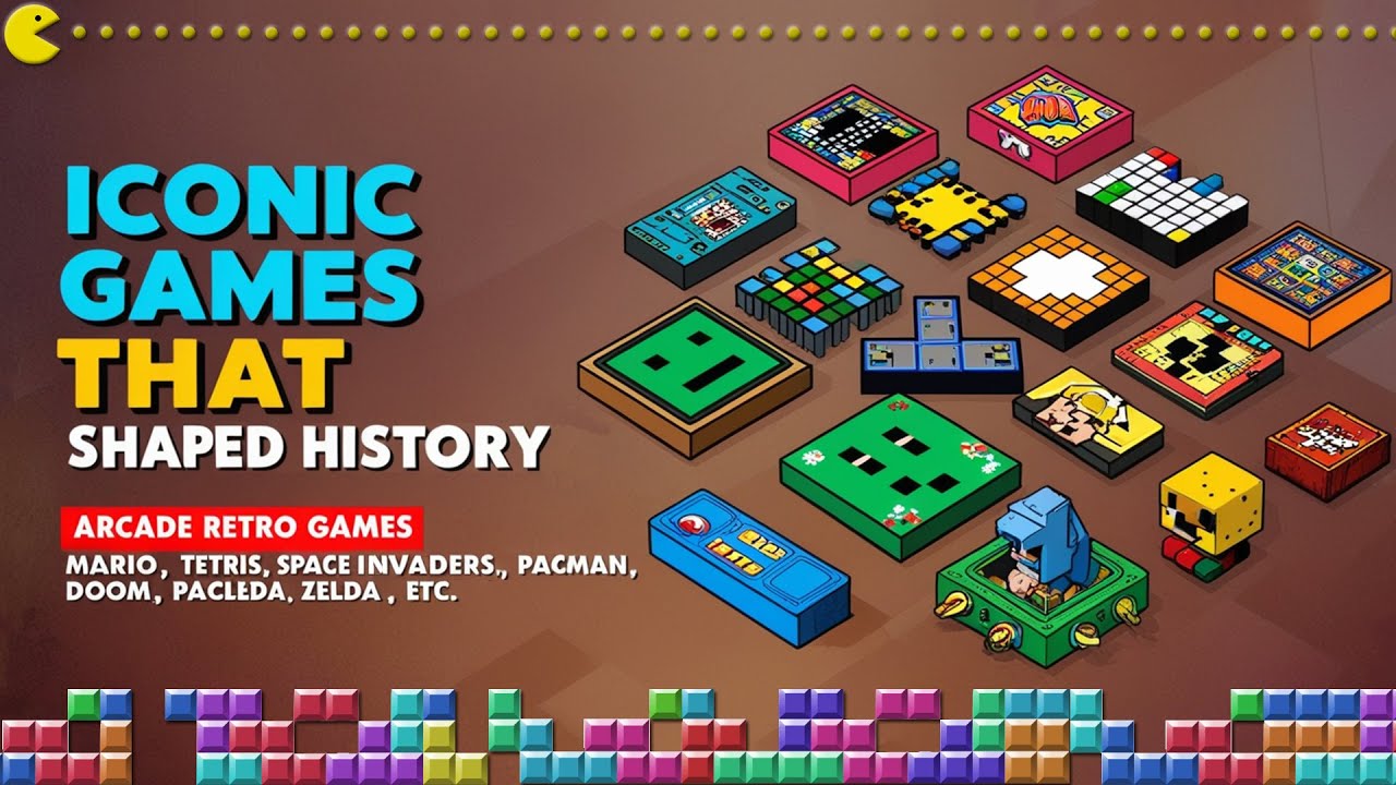 Iconic Games🕹️ That Shaped Gaming History | Space Invaders👾, Pac-Man😃 ...
